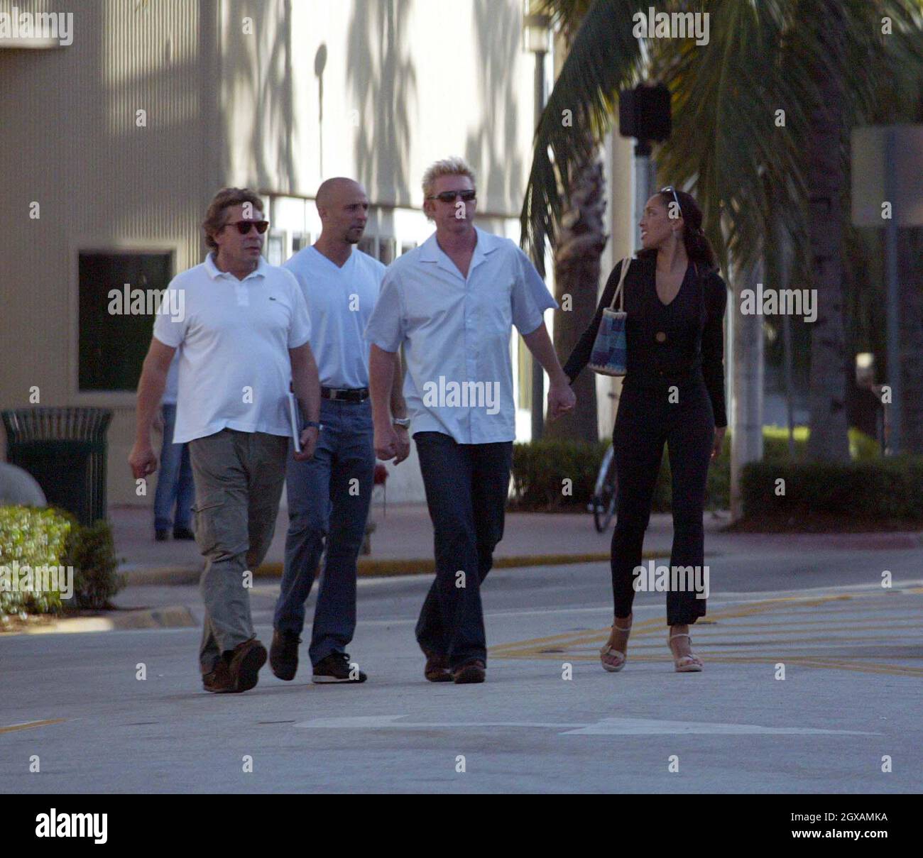 Boris Becker and girlfriend out together in Miami Stock Photo - Alamy