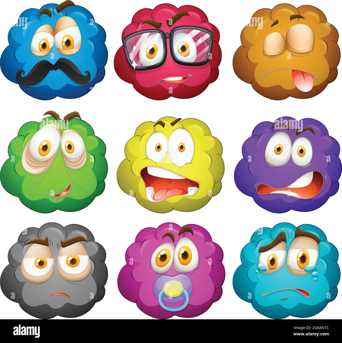 Emoji balls Stock Vector Images - Alamy