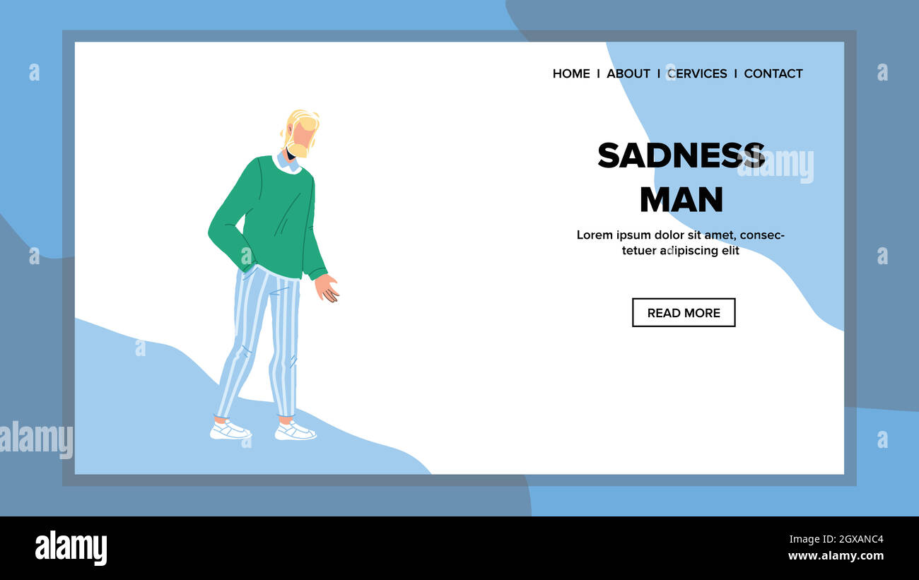 Exhausted sadness Stock Vector Images - Alamy