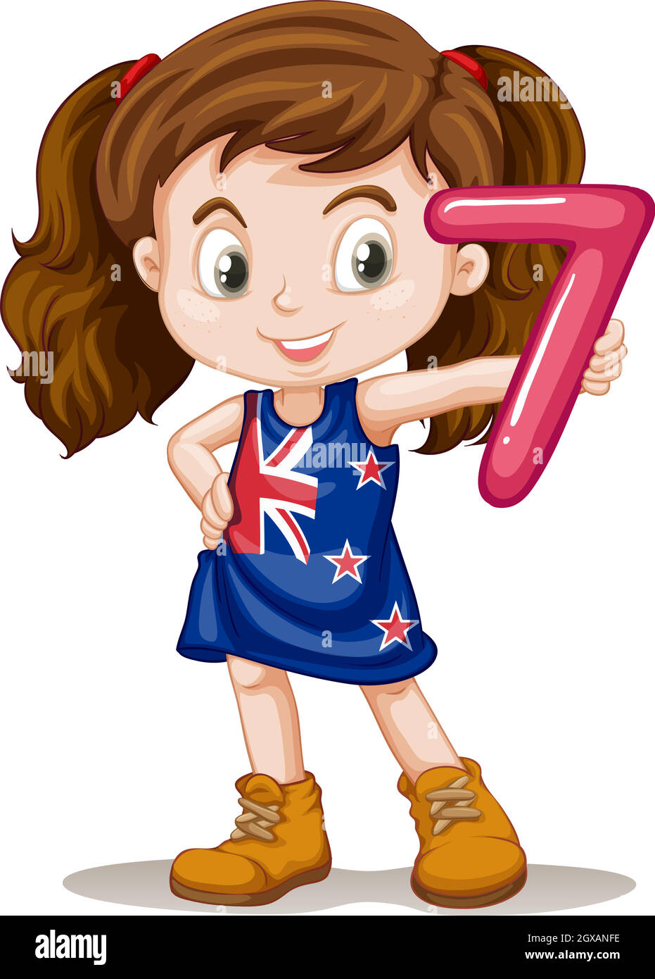 Number girl hi-res stock photography and images - Alamy