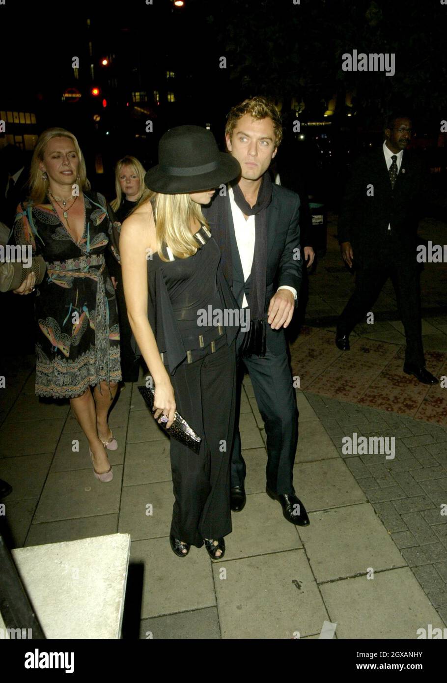 Sienna Miller and Jude Law attending the after premiere party for Alfie ...