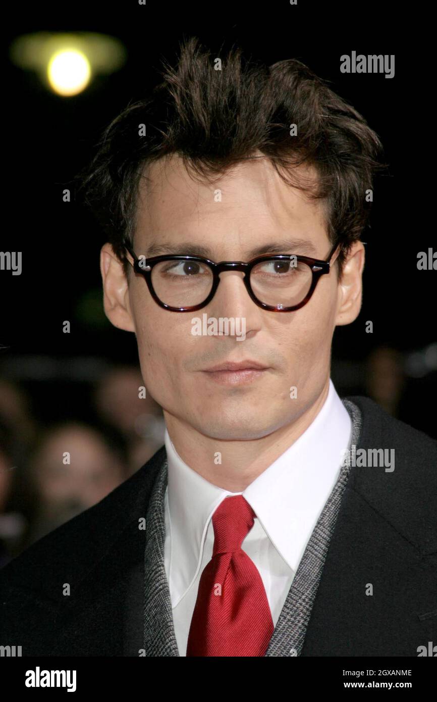 Johnny Depp pictured at the arrivals for the London premiere of Finding ...
