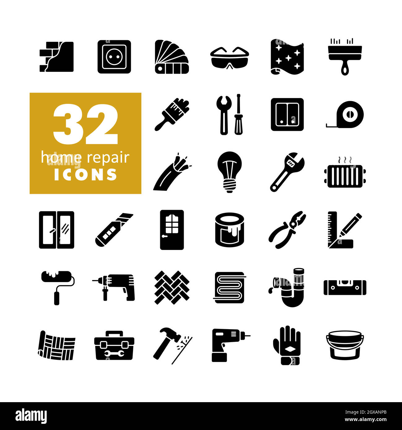 Home repair vector hi-res stock photography and images - Alamy