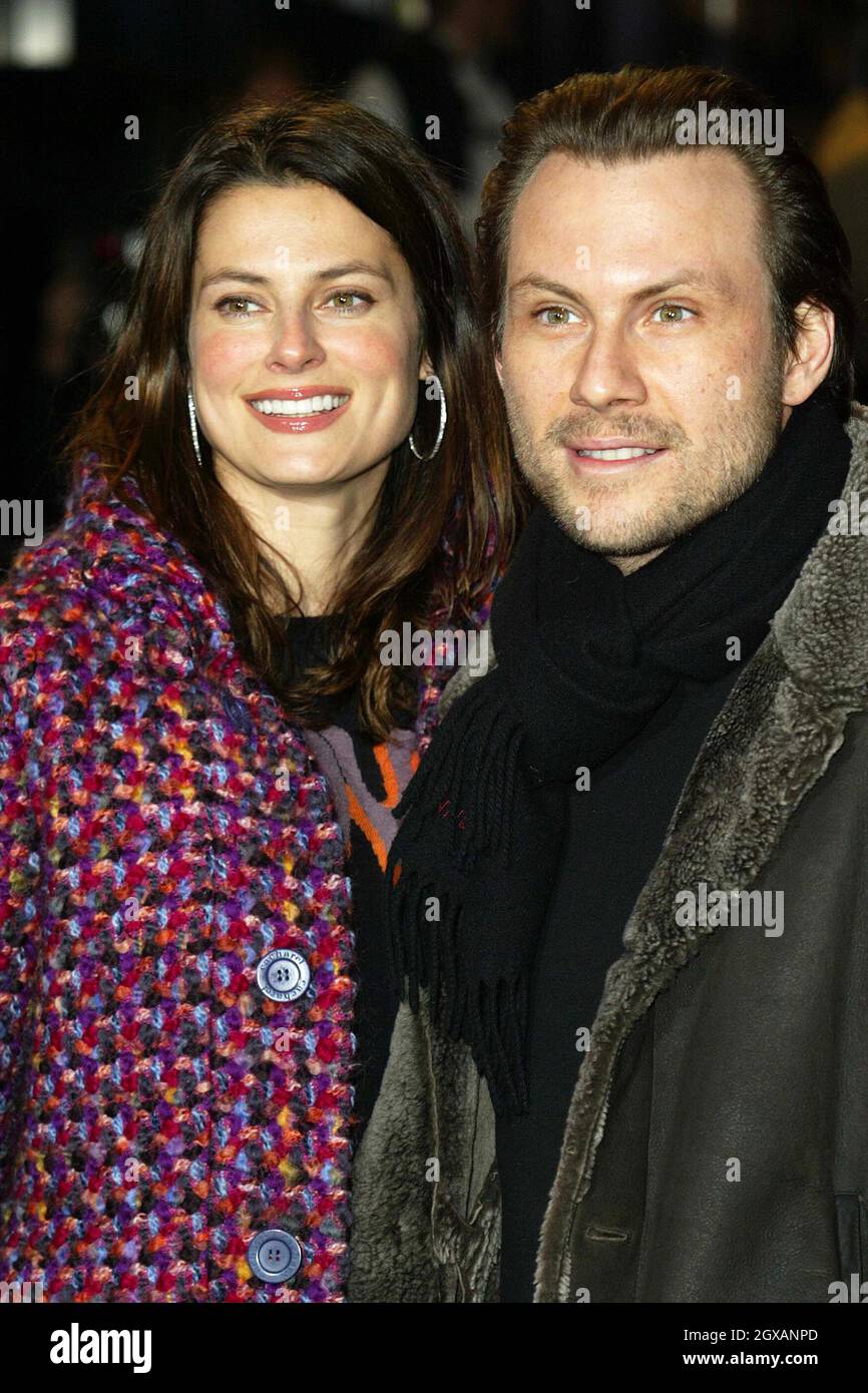 Christian Slater and his wife arrives at the world film premiere ...