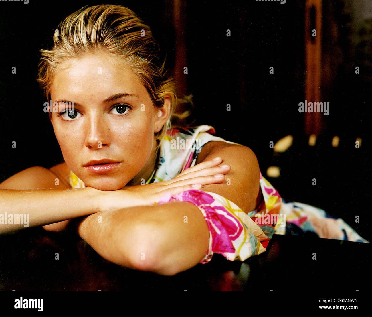 Sienna Miller during an early studio session Stock Photo - Alamy