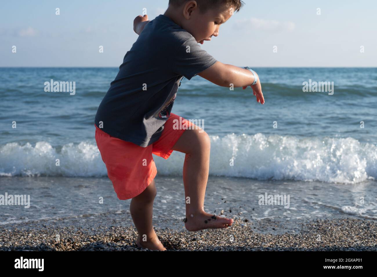 Children Running Away Scared