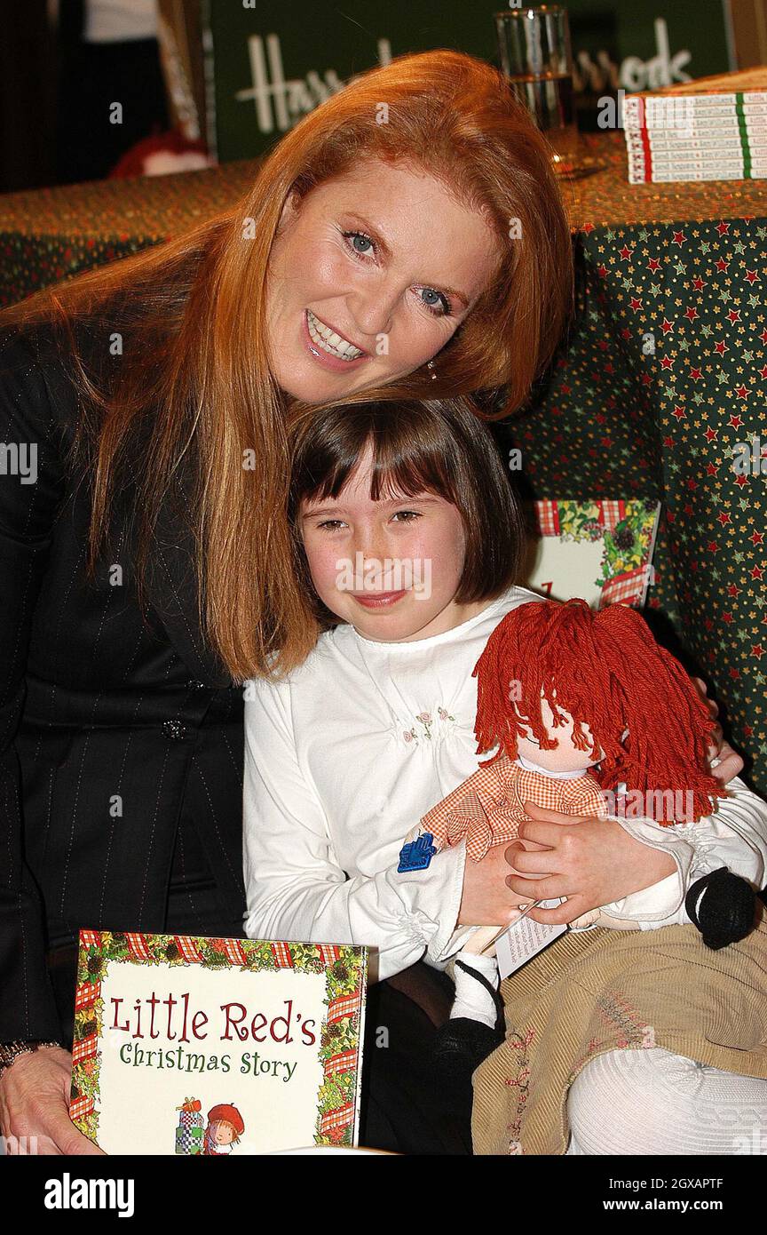 The Duchess of York, Sarah Ferguson, signs copies of her latest book in ...