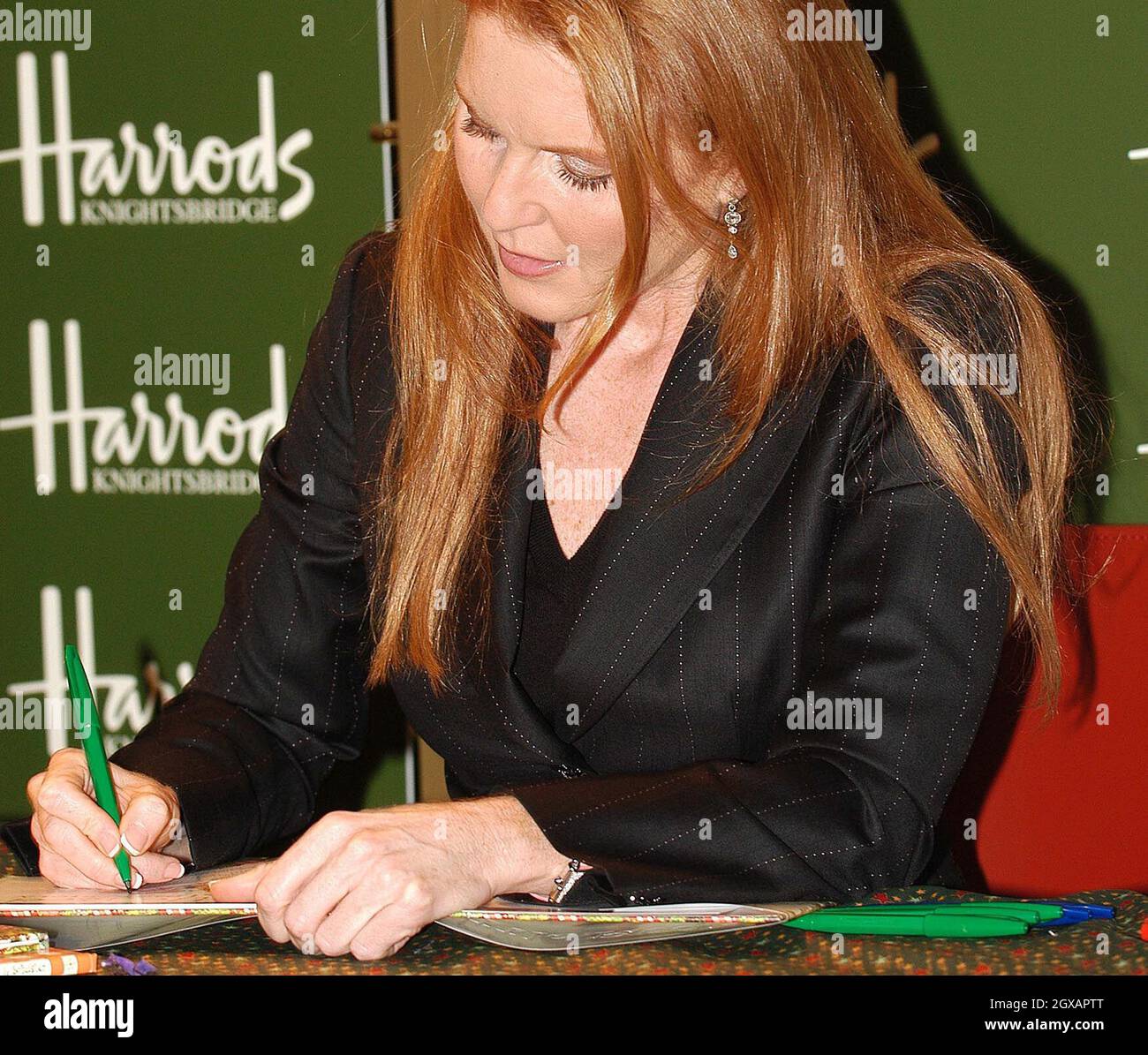 The Duchess of York, Sarah Ferguson, signs copies of her latest book in ...
