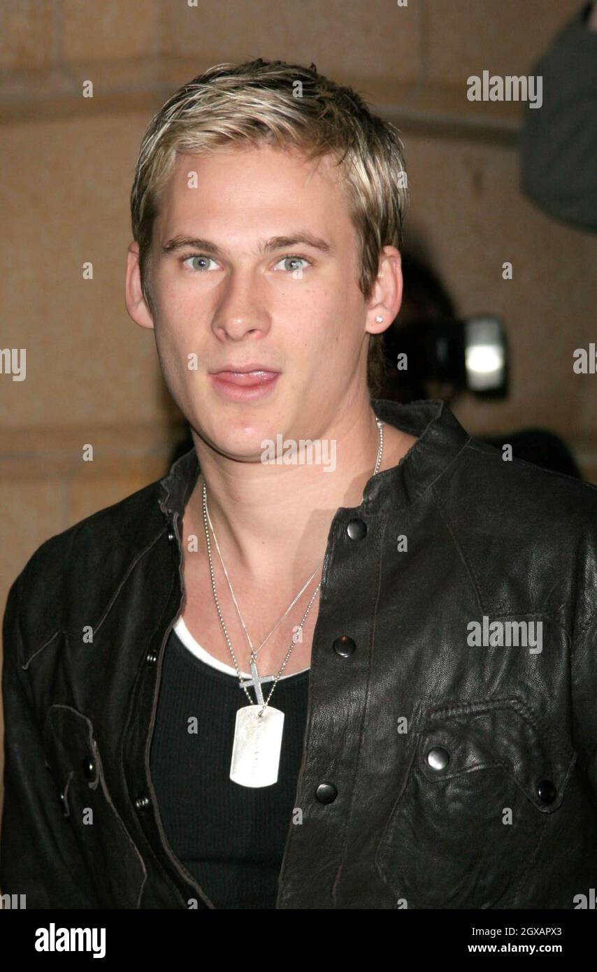 Lee Ryan from Blue at the premiere for After the Sunset, which was ...