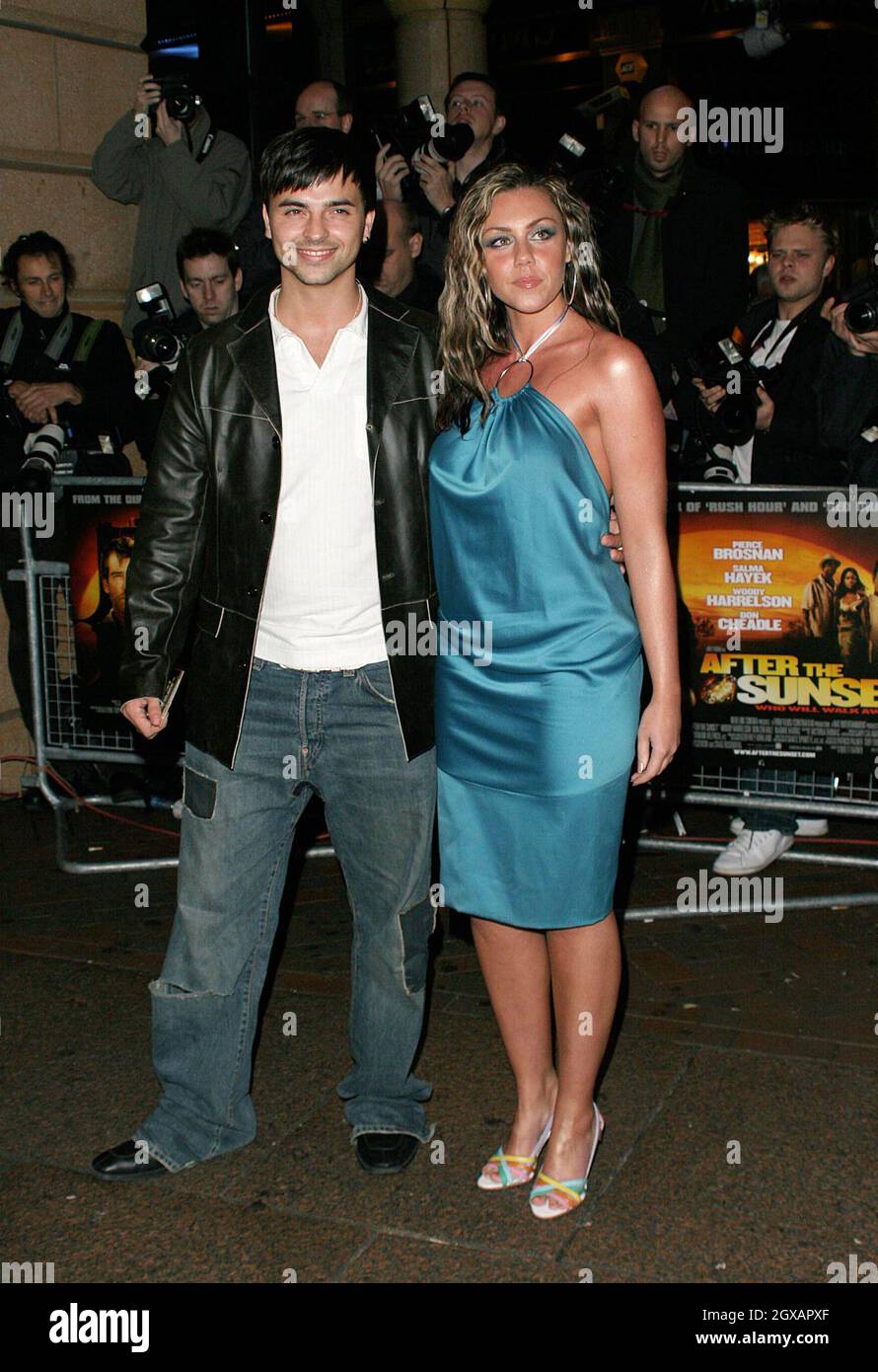 Michelle Heaton and Andy Scott Lee at the premiere for After the Sunset ...