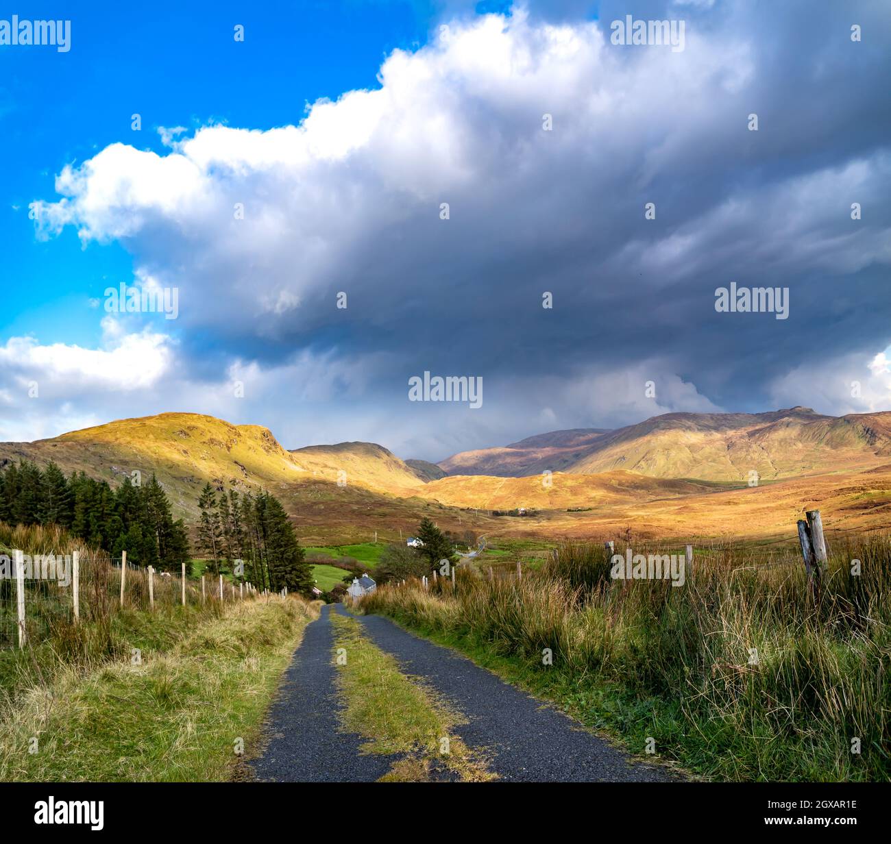 BetweenTymeen and Meenaguse in the bluestack mountains in Donegal ...