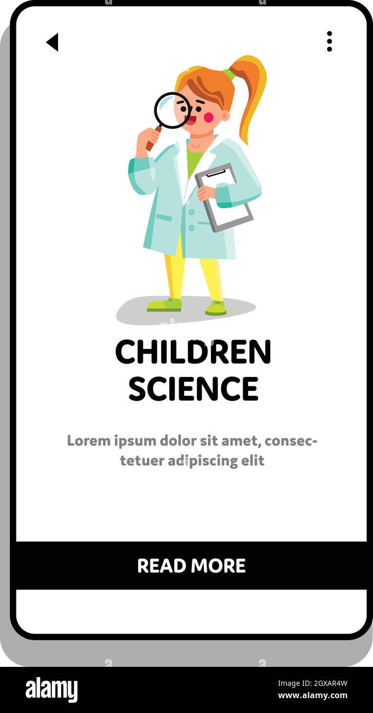 Children Science School Educational Lesson Vector Illustration Stock ...
