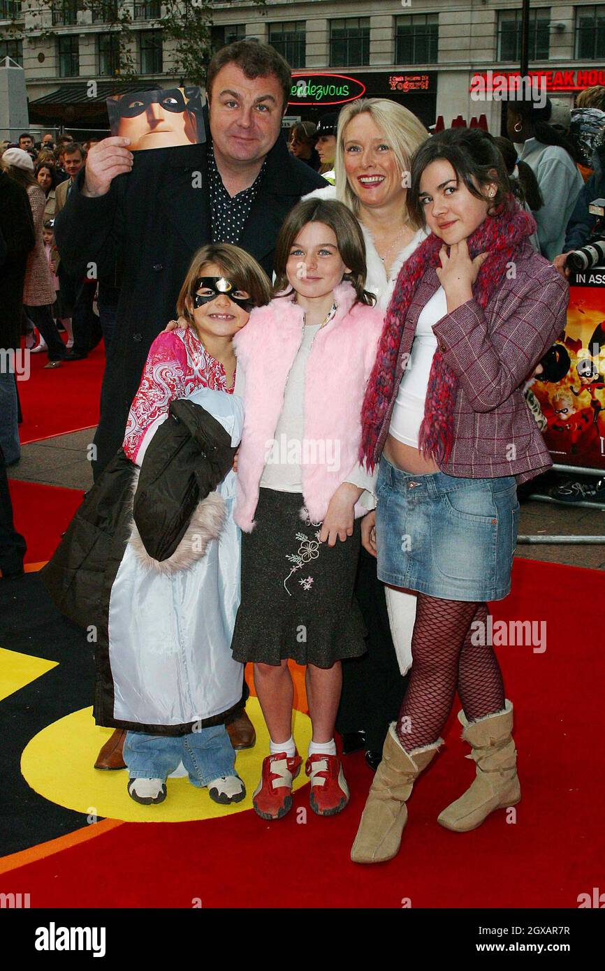 Paul Ross and family at the premiere of Disney presents a Pixar film ...