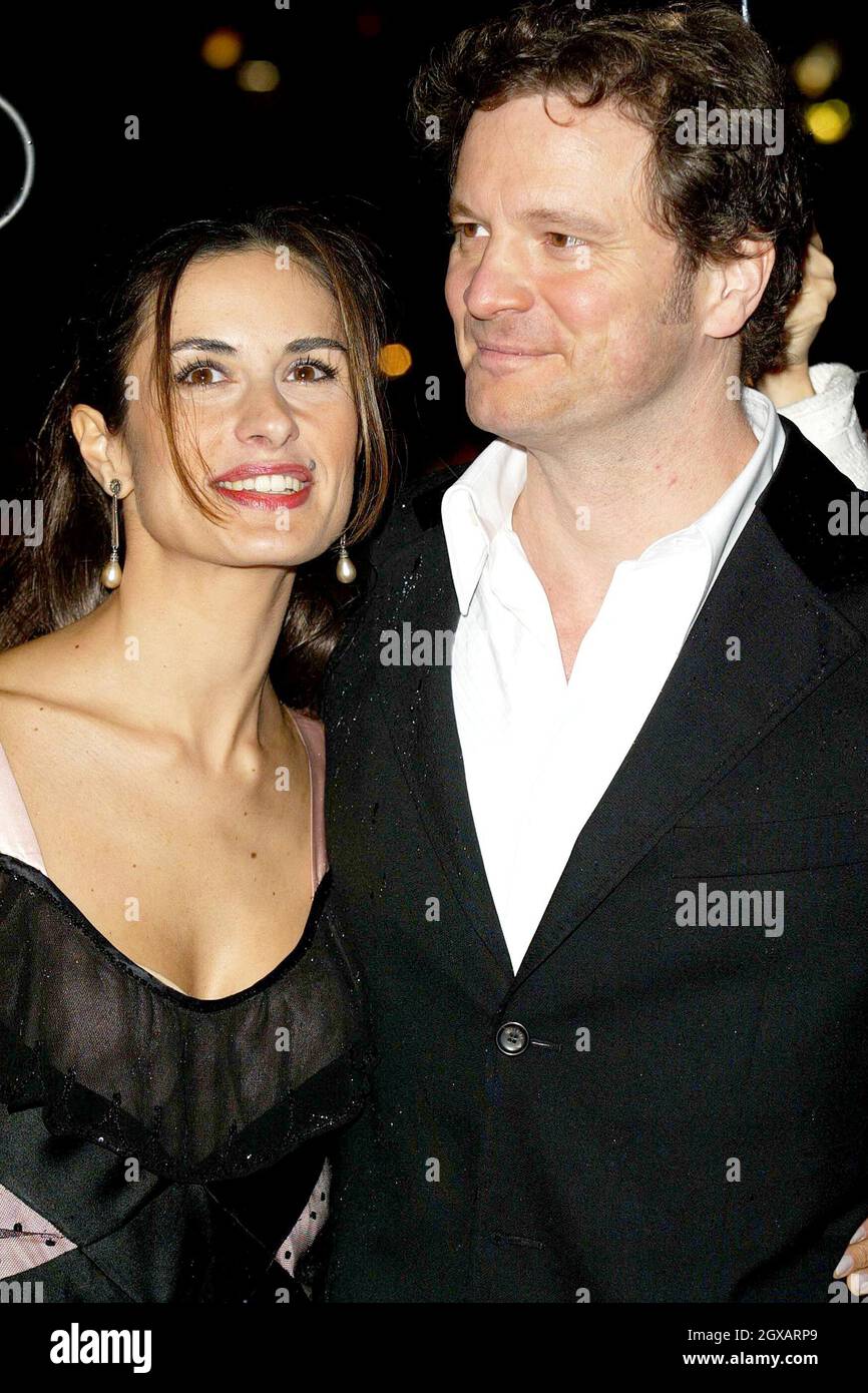 Colin Firth and wife arrives at the Bridget Jones: The Edge of Reason ...