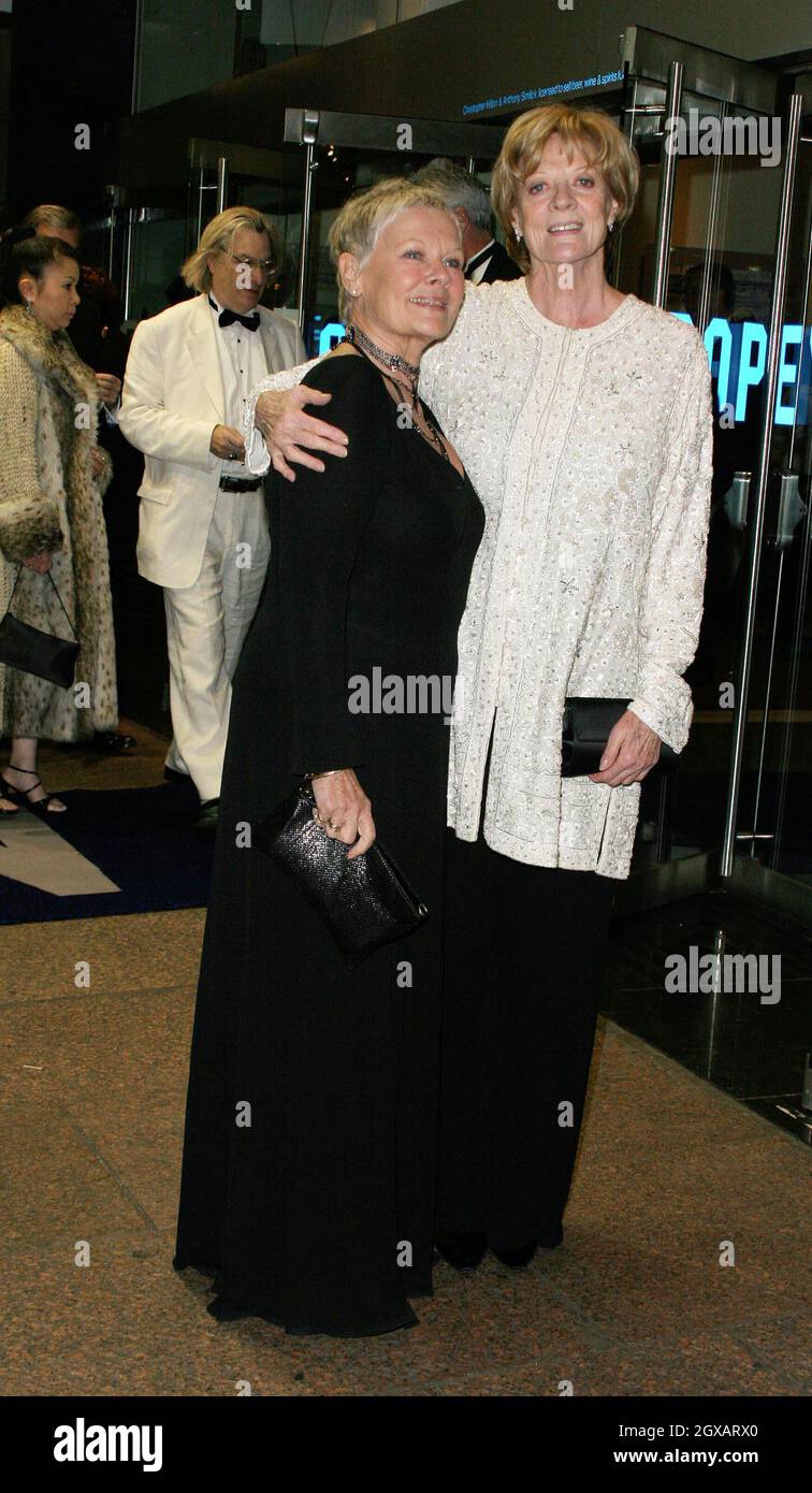 Dame Judi Dench and Dame Maggie Smith at the Royal premiere of the ...