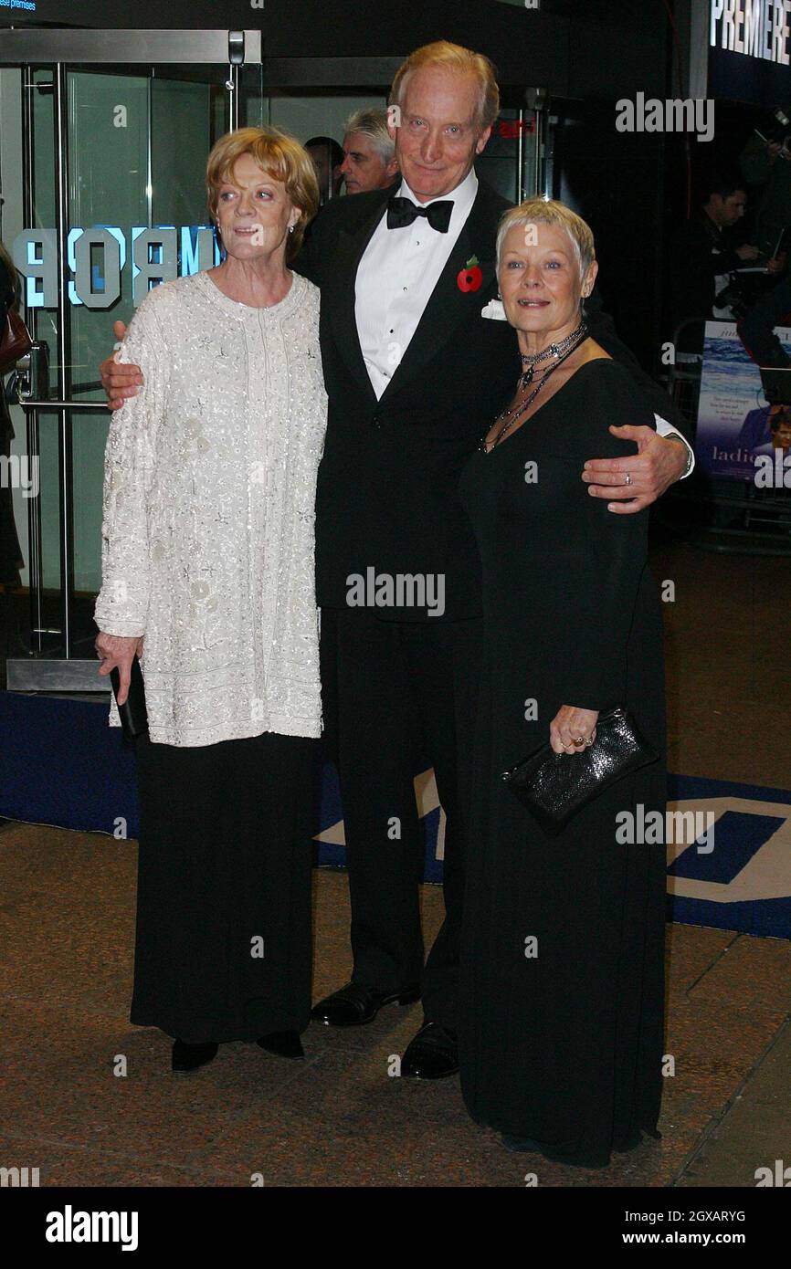 Judi Dench,Maggie Smith and Charles Dance arrives at the film premiere ...