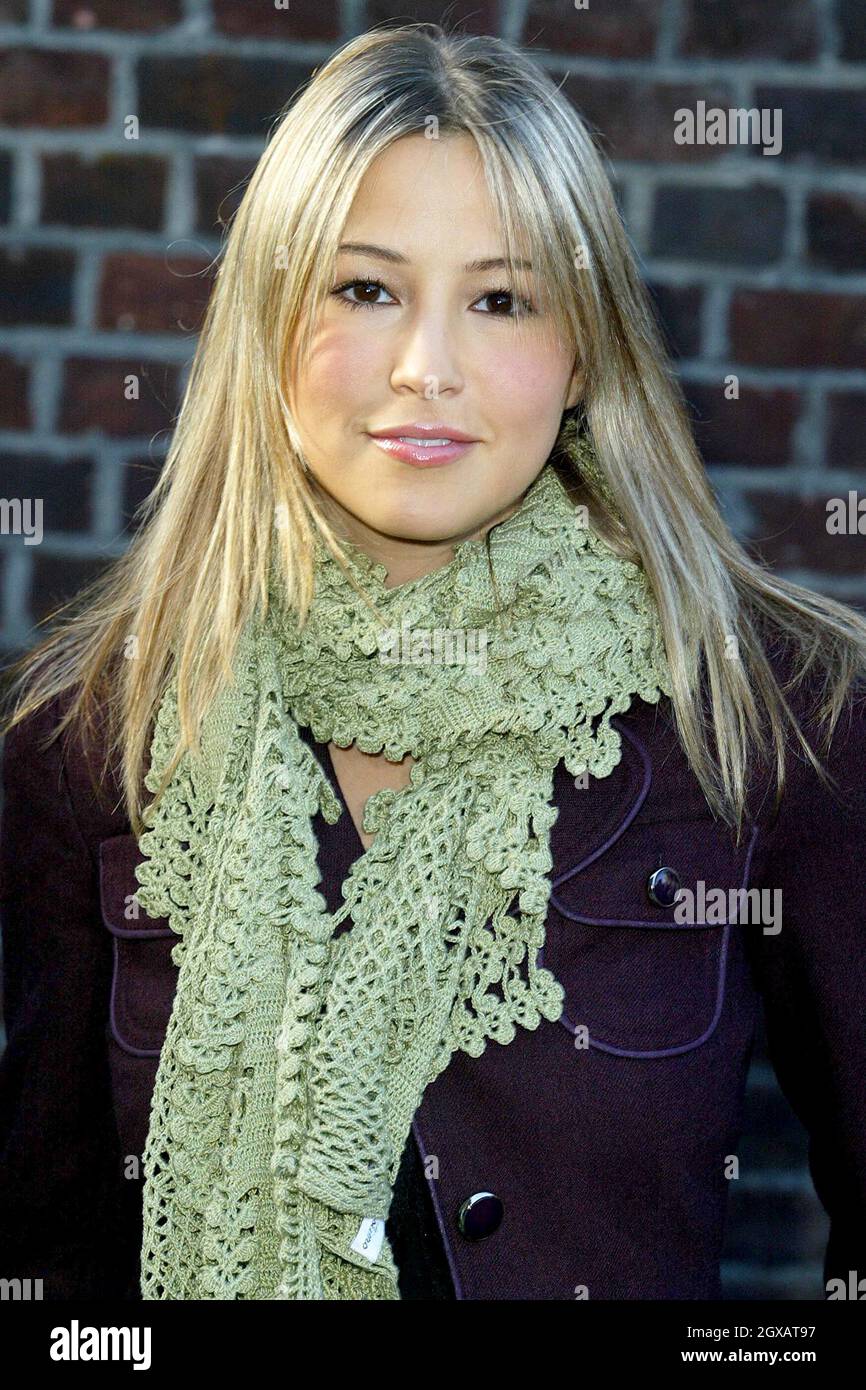 Rachel Stevens arrives at Air Studio to record the new Do They Know It's Christmas, for Live Aid ...