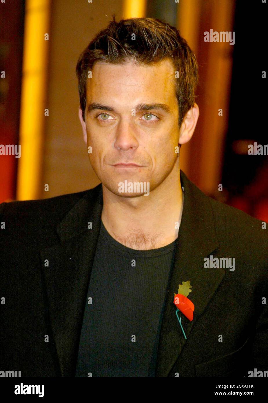 Robbie Williams arriving at the UK Music Hall of Fame at the Hackney ...