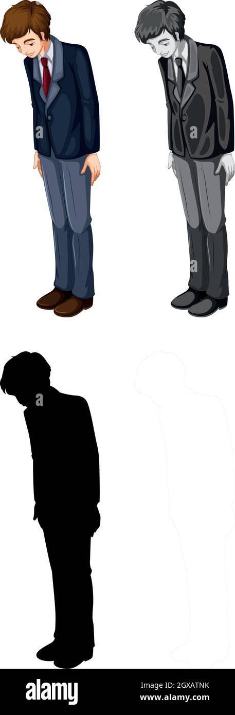 Vector office male worker Stock Vector Images - Alamy