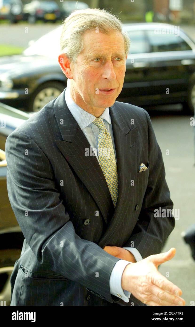 The Prince of Wales is greeted by the Archbishop of Canterbury, Dr ...