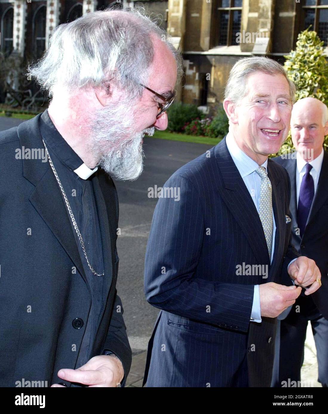 The Prince of Wales is greeted by the Archbishop of Canterbury, Dr ...