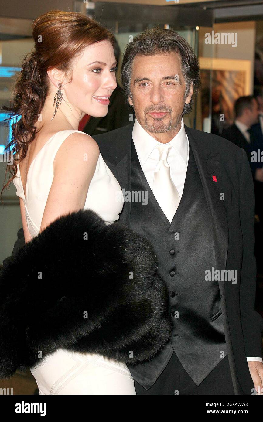 Lynn Collins and Al Pacino at the London Royal Charity Gala performance ...