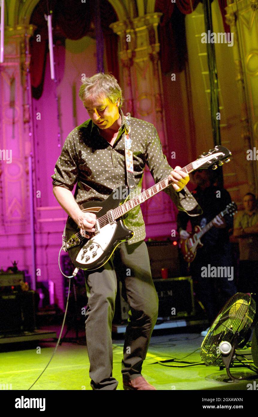Peter Buck of REM performs at the Orpheum Theater in Vancouver, Canada ...