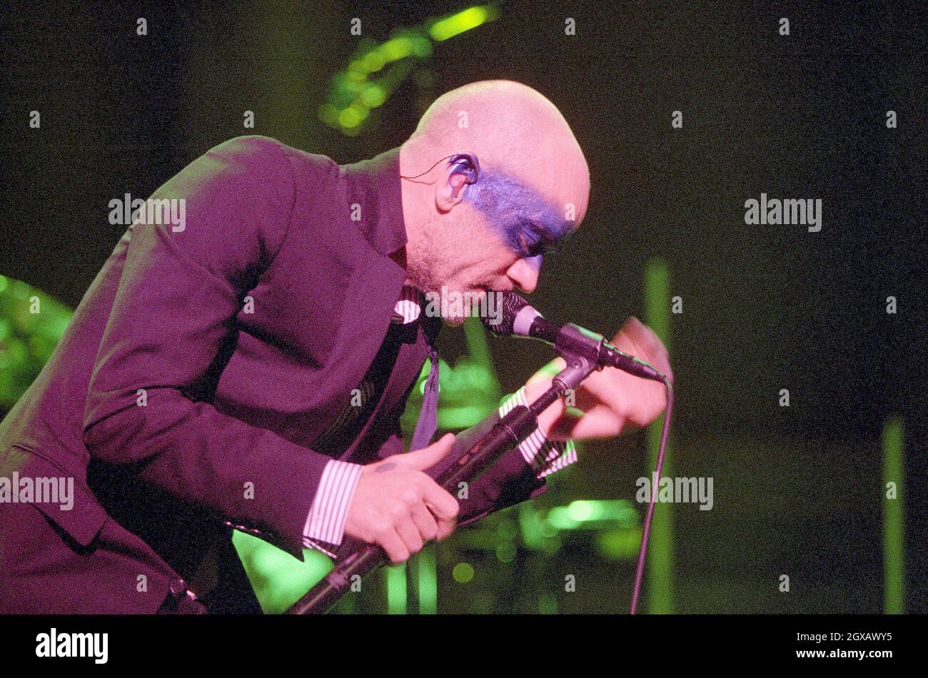 Michael Stipe of REM performs at the Orpheum Theater in Vancouver ...