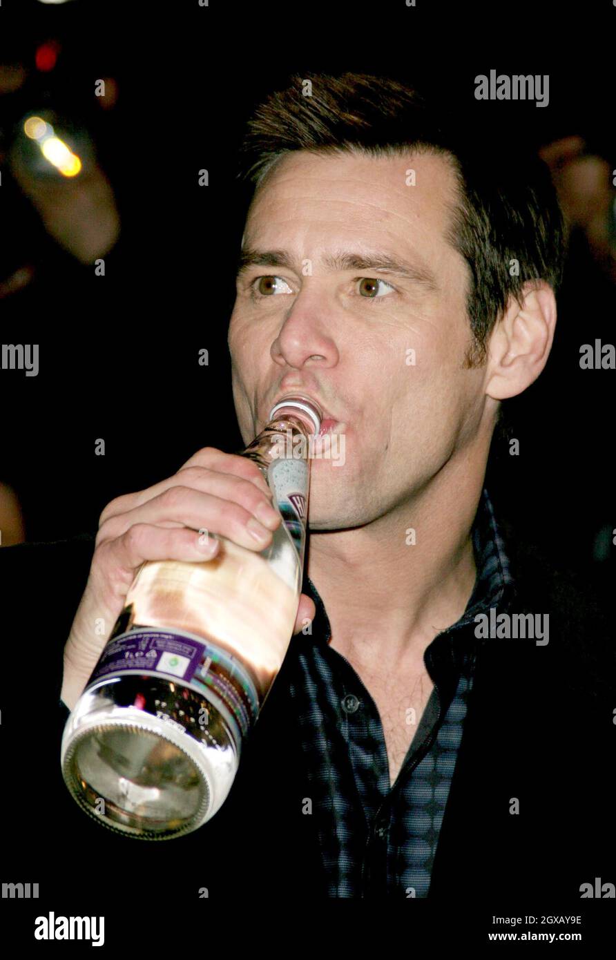 Jim Carrey at the UK charity premier eof A Series of Unfortunate Events ...