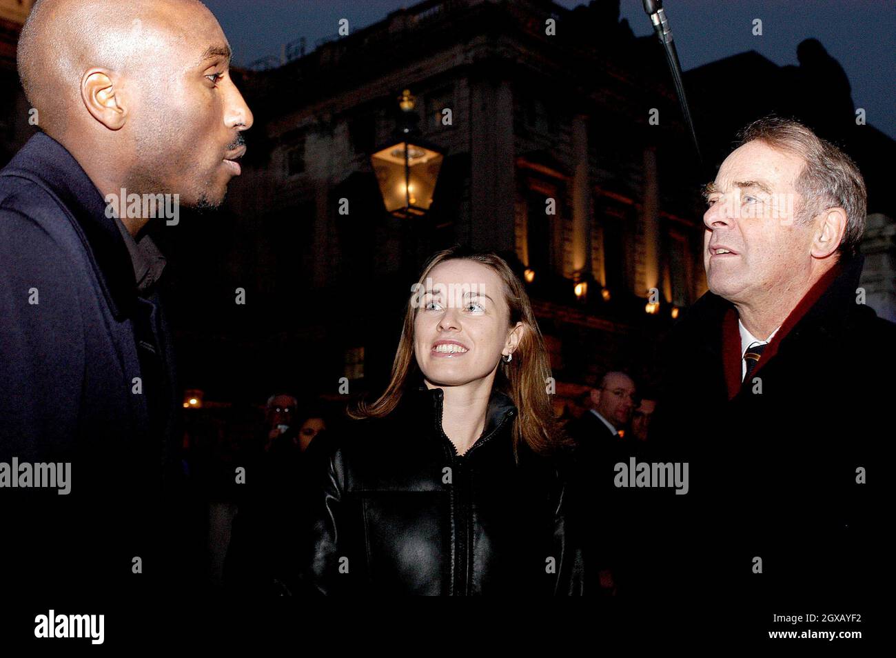 Sol Campbell, Martina Hingis and Adolf Ogi attend launch of new United Nations sport initiative ...