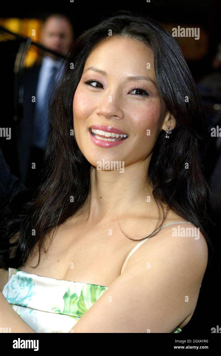 American actress Lucy Liu launching the 2005 Harrod's January Sale, in ...