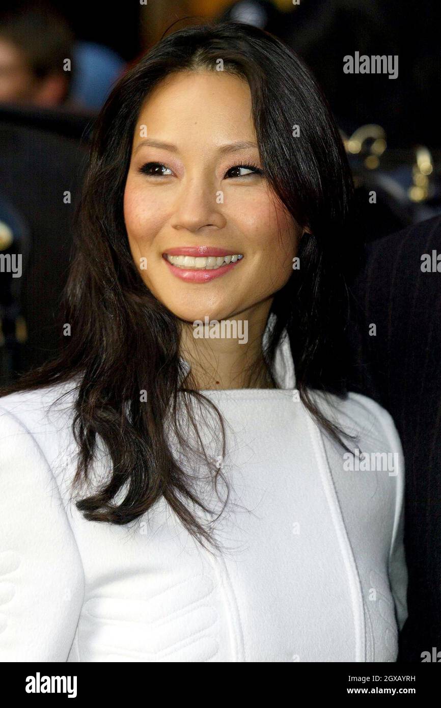 American actress Lucy Liu launching the 2005 Harrod's January Sale, in Knightsbridge, west ...