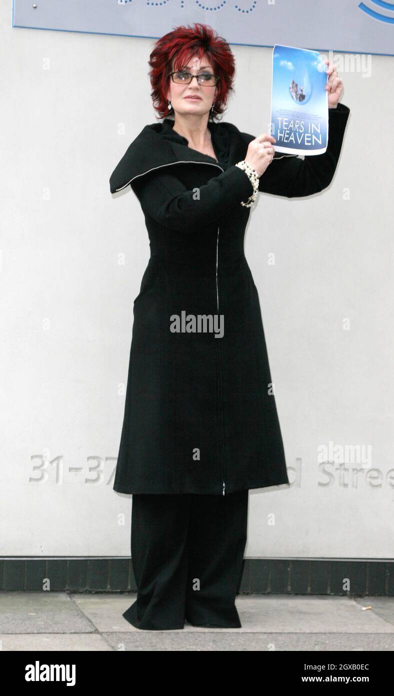 Sharon Osbourne outside the Whitfield Studios in London where she was ...