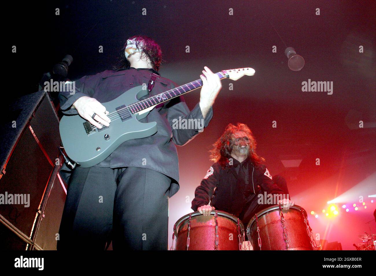 DJ Sid and James Root from Slipknot performs at the PNE Forum in ...