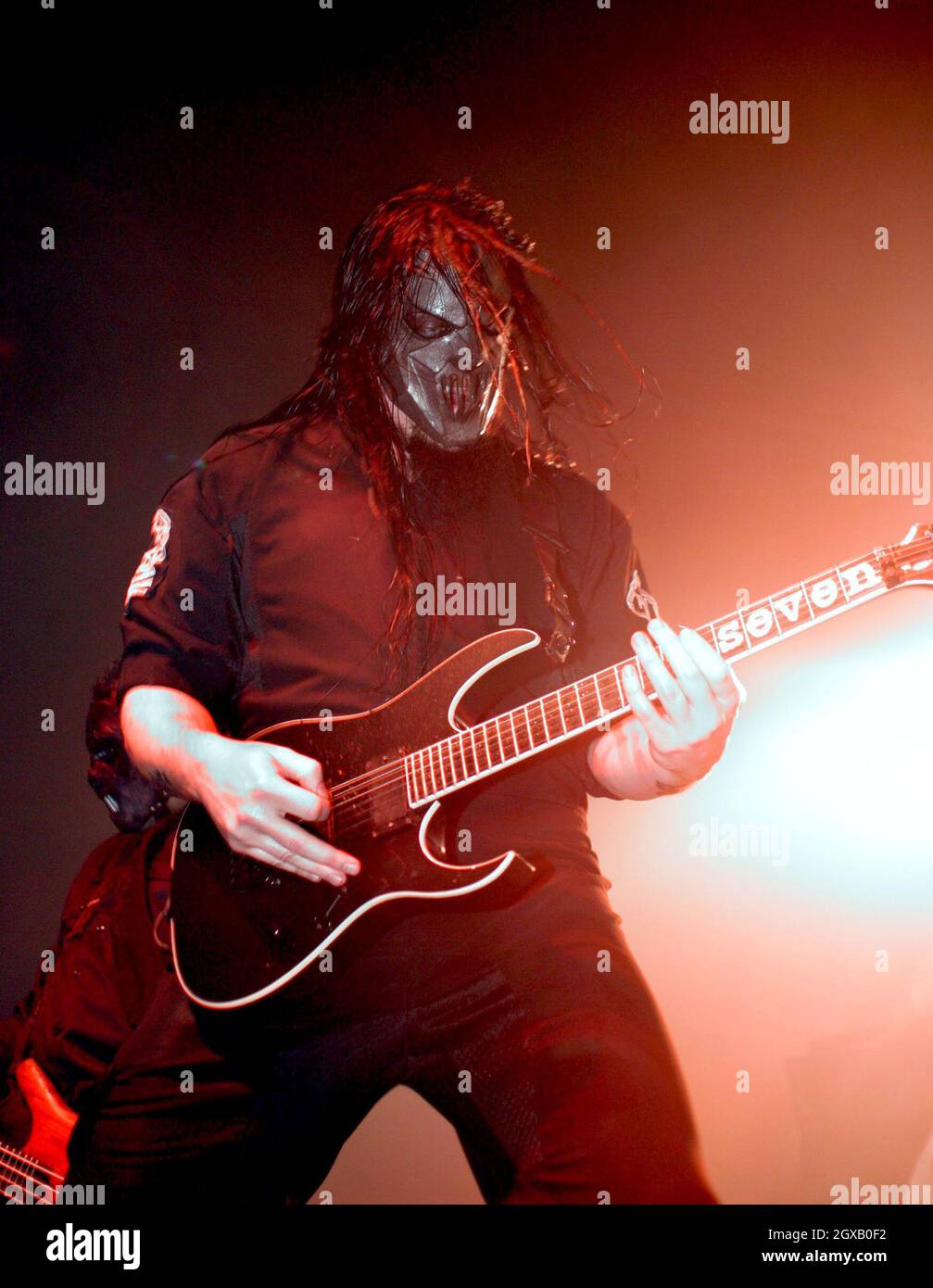 Mick Thompson from Slipknot performs at the PNE Forum in Vancouver ...