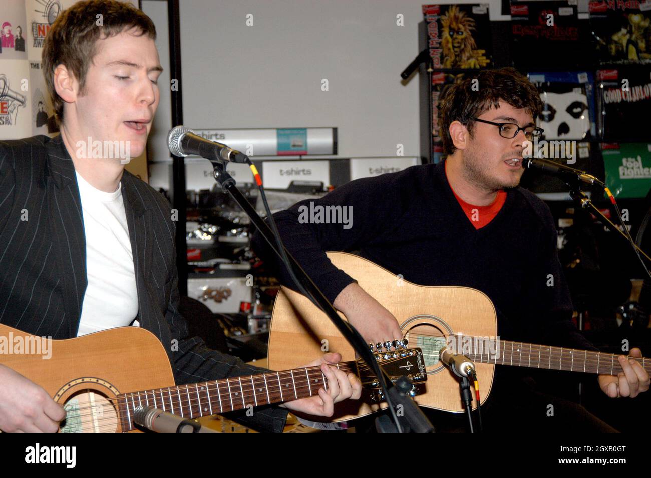 The Futureheads at an instore record signing and live performance at ...