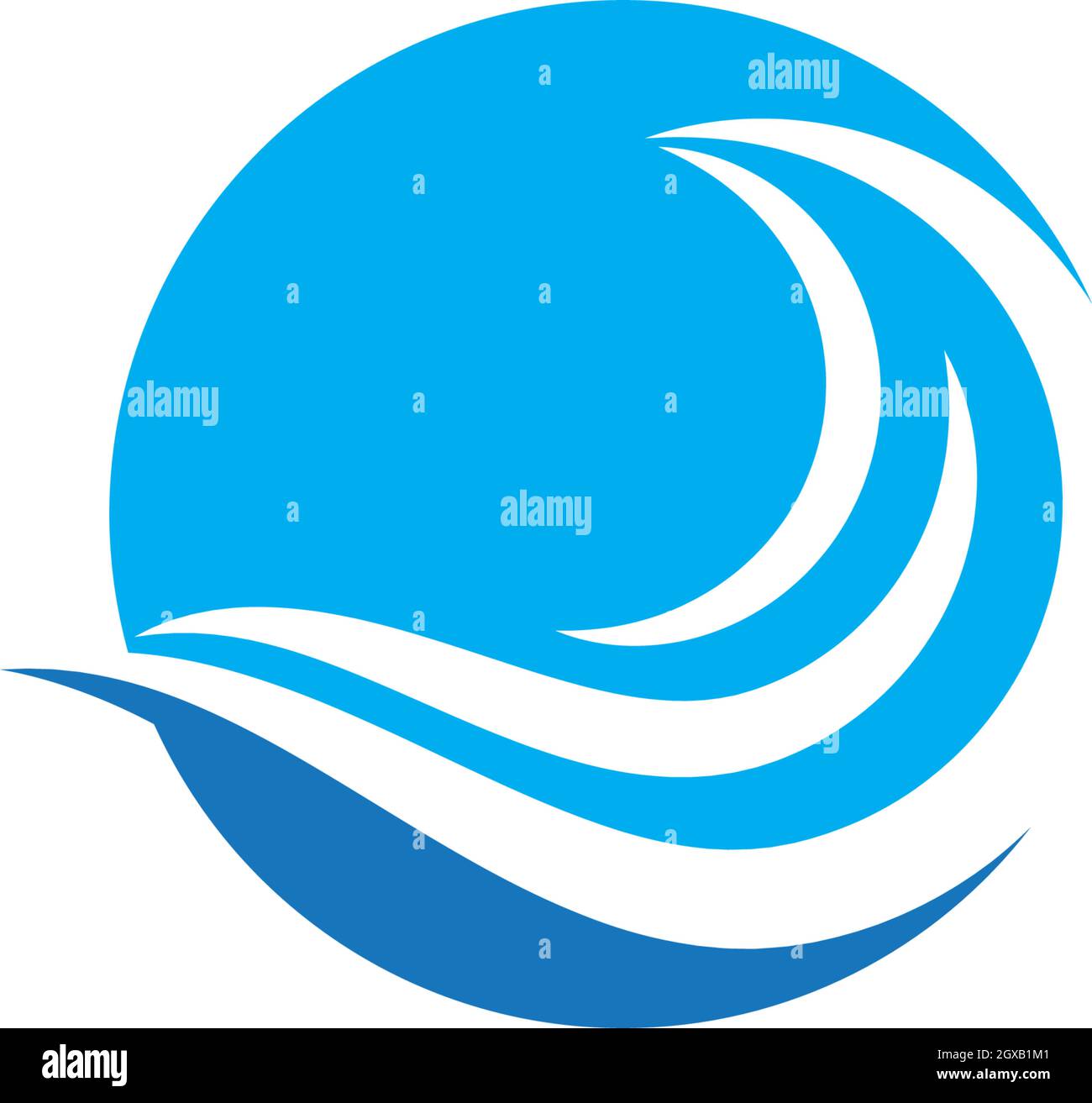 Water Wave symbol and icon Logo Template vector Stock Vector Image ...