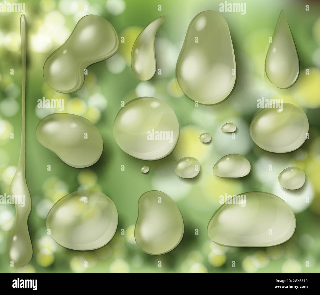 Different shapes water drops Stock Vector Images - Alamy