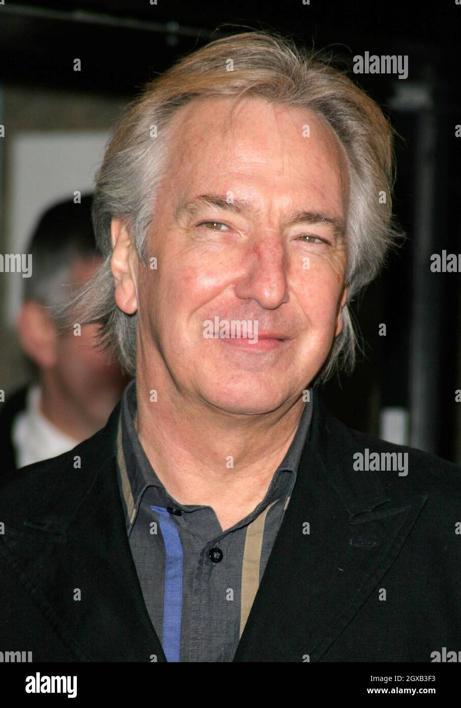 Alan Rickman attended the UK premiere of the movie Hotel Rwanda. The ...