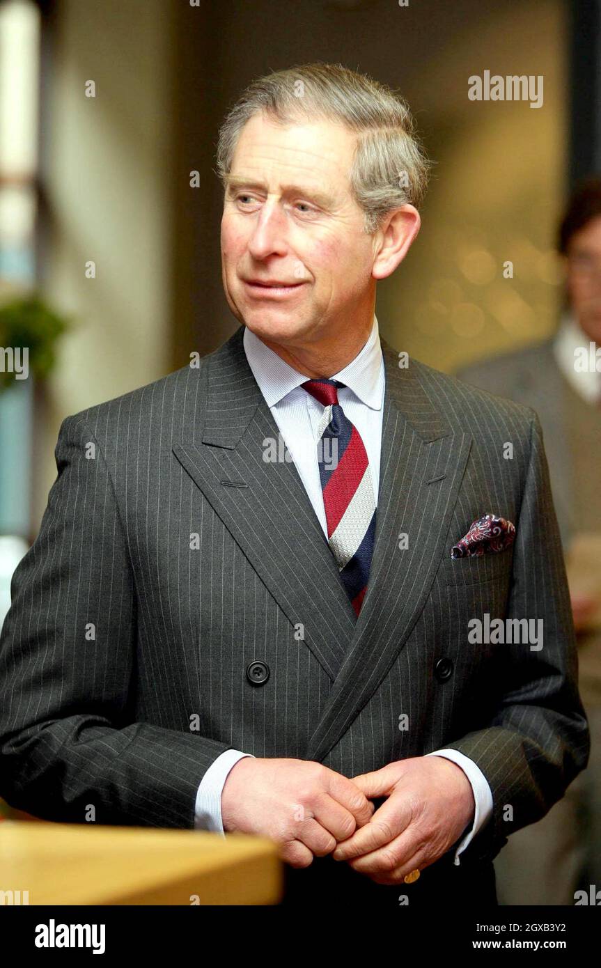 HRH The Prince Of Wales arrives to present a prize to the year's most ...