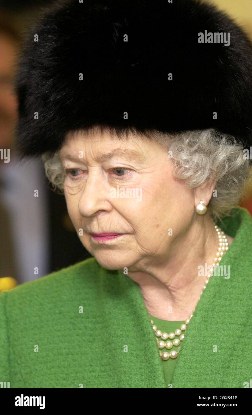 Queen Elizabeth II visits The Park, an ex-school building now housing a ...