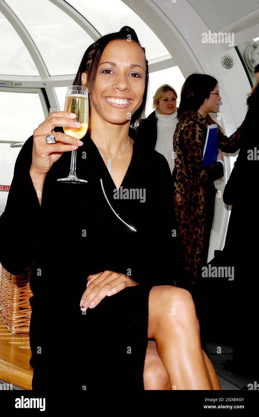 Kelly Holmes, Olympic star, toasts the 5th anniversary of the world's ...
