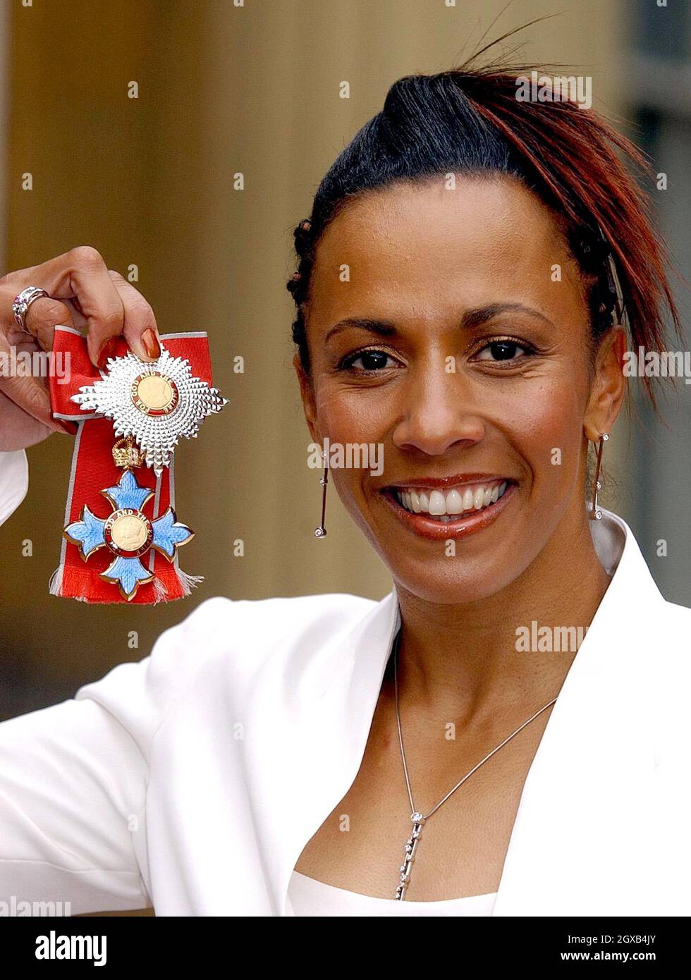 Double Olympic gold medallist Dame Kelly Holmes at Buckingham Palace ... Double Olympic gold medallist Dame Kelly Holmes at Buckingham Palace ...