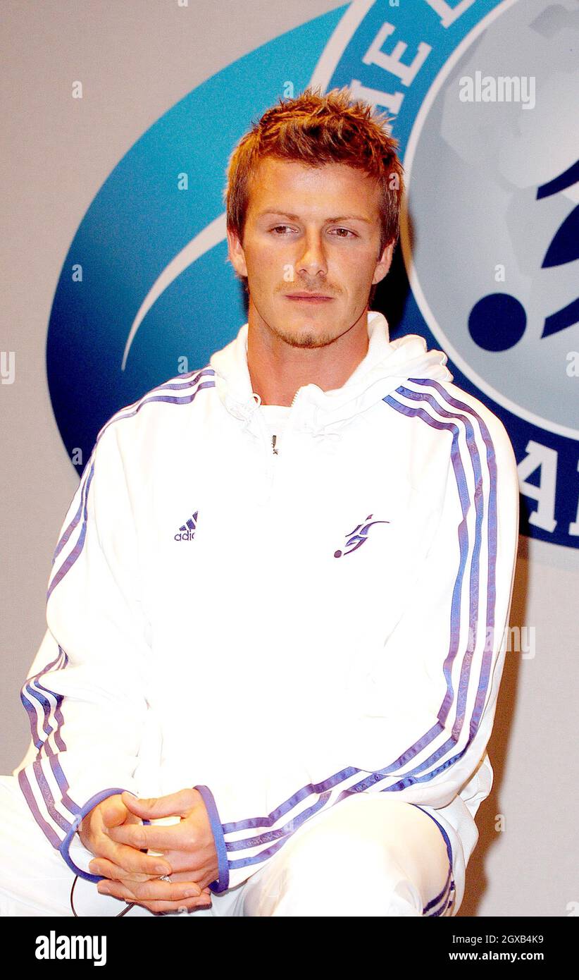 David Beckham at the launch of `The David Beckham Academy', Trinity ...
