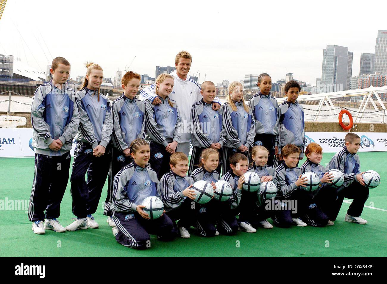 David Beckham at the launch of `The David Beckham Academy', Trinity ...