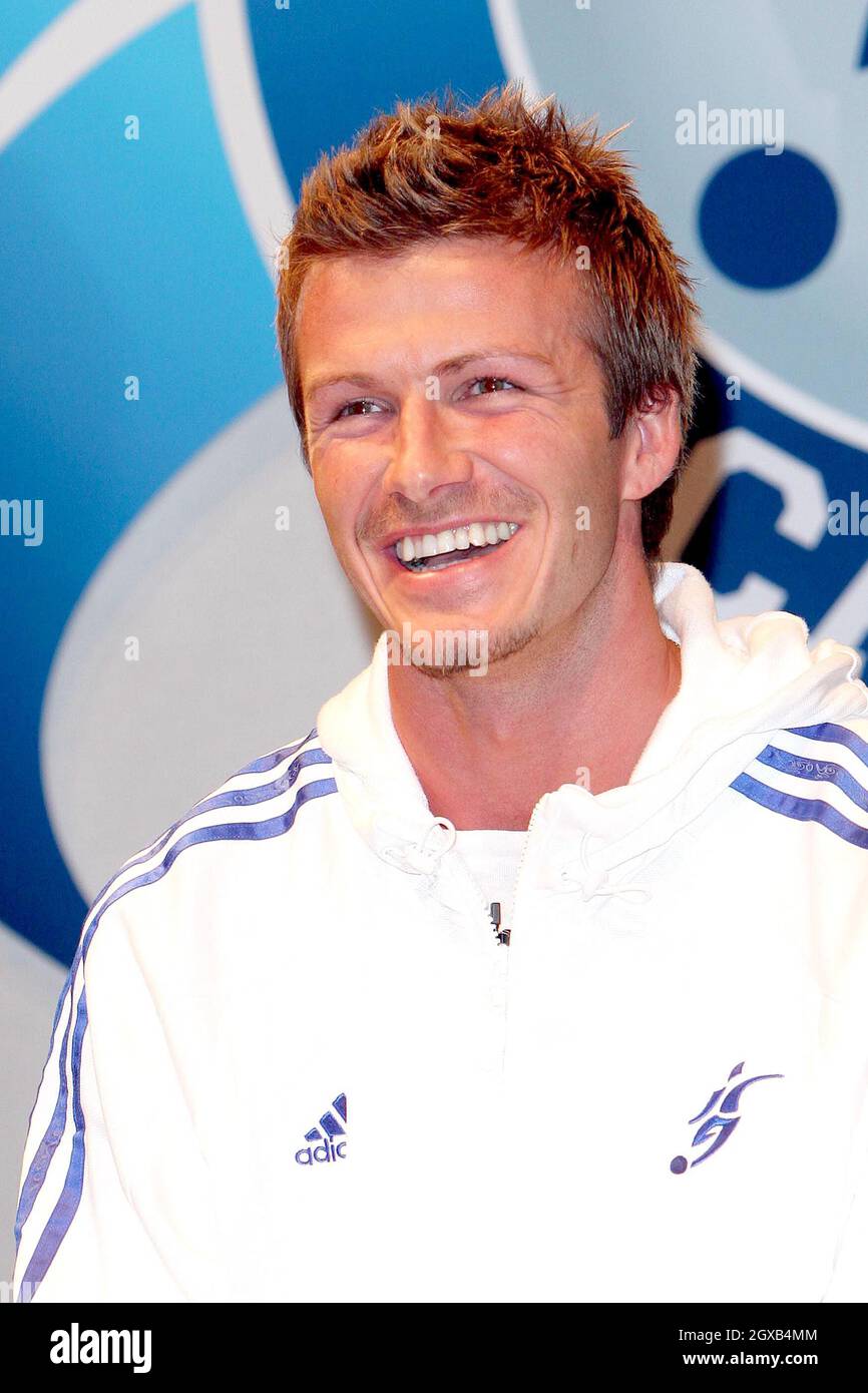 David Beckham announces the launch of the new 'David Beckham Football ...