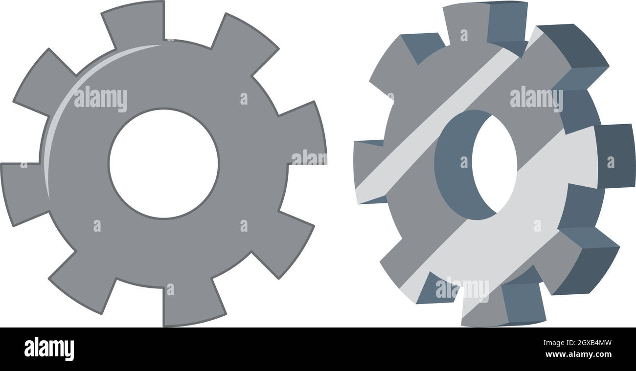 Set of engineering gears Stock Vector Image & Art - Alamy