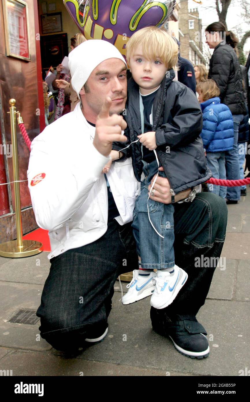 Fran Cosgrave and child outside Sticky Fingers in West London, where ...