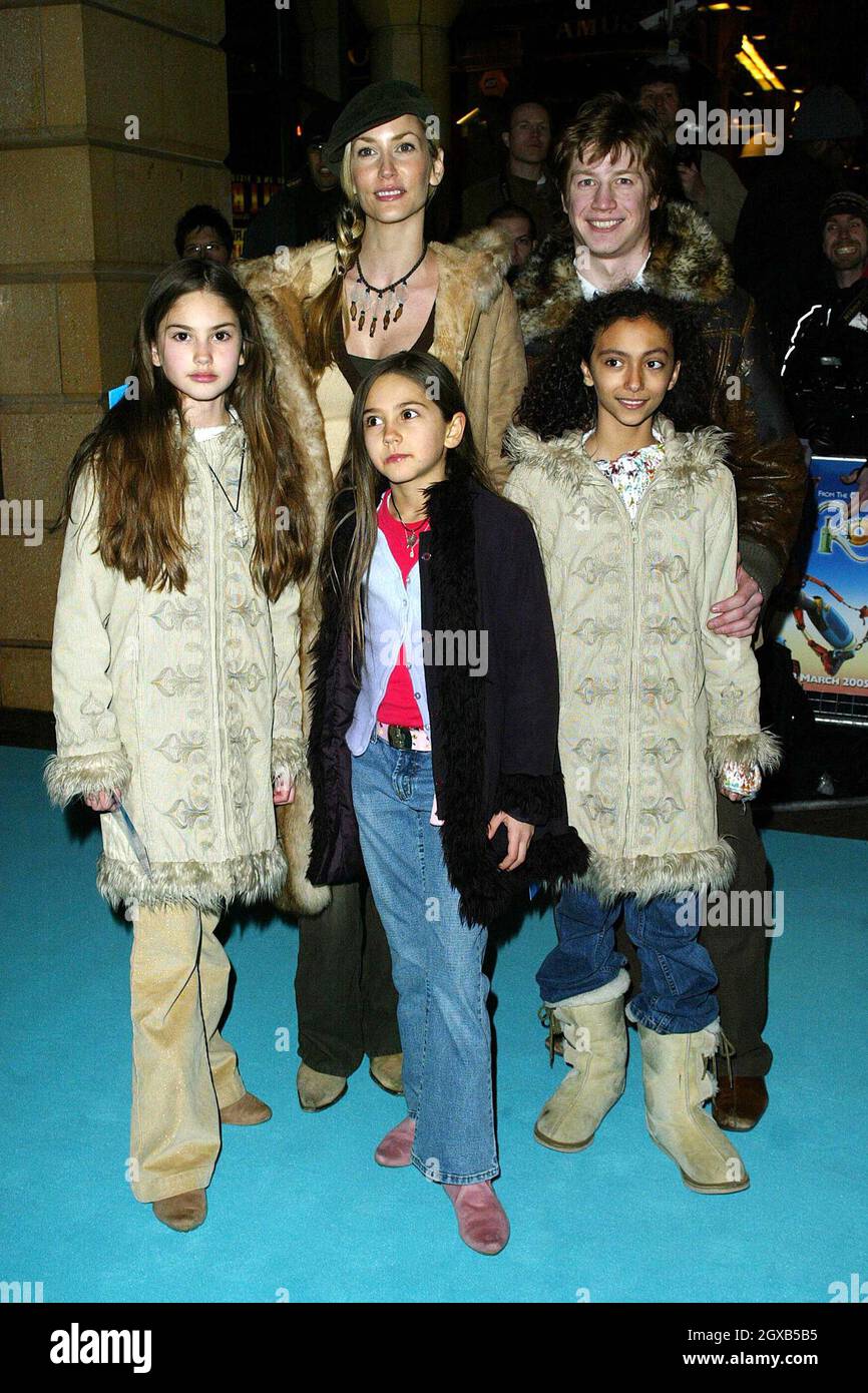 Lisa Butcher arriving at the film premiere "Robots" at the Vue cinema ...