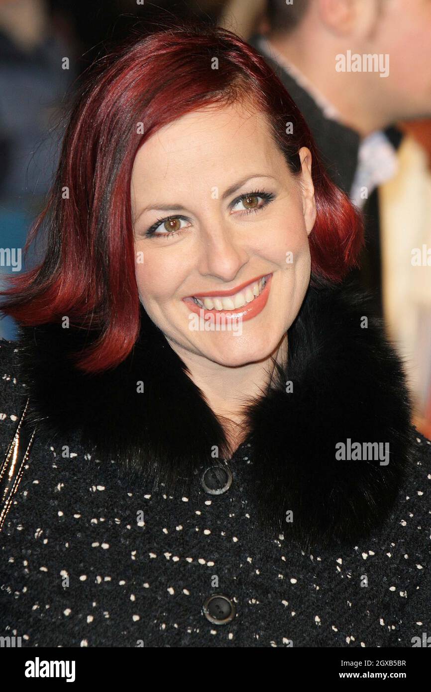 Carrie Grant arrives at the film premiere "Robots" at the Vue cinema at ...